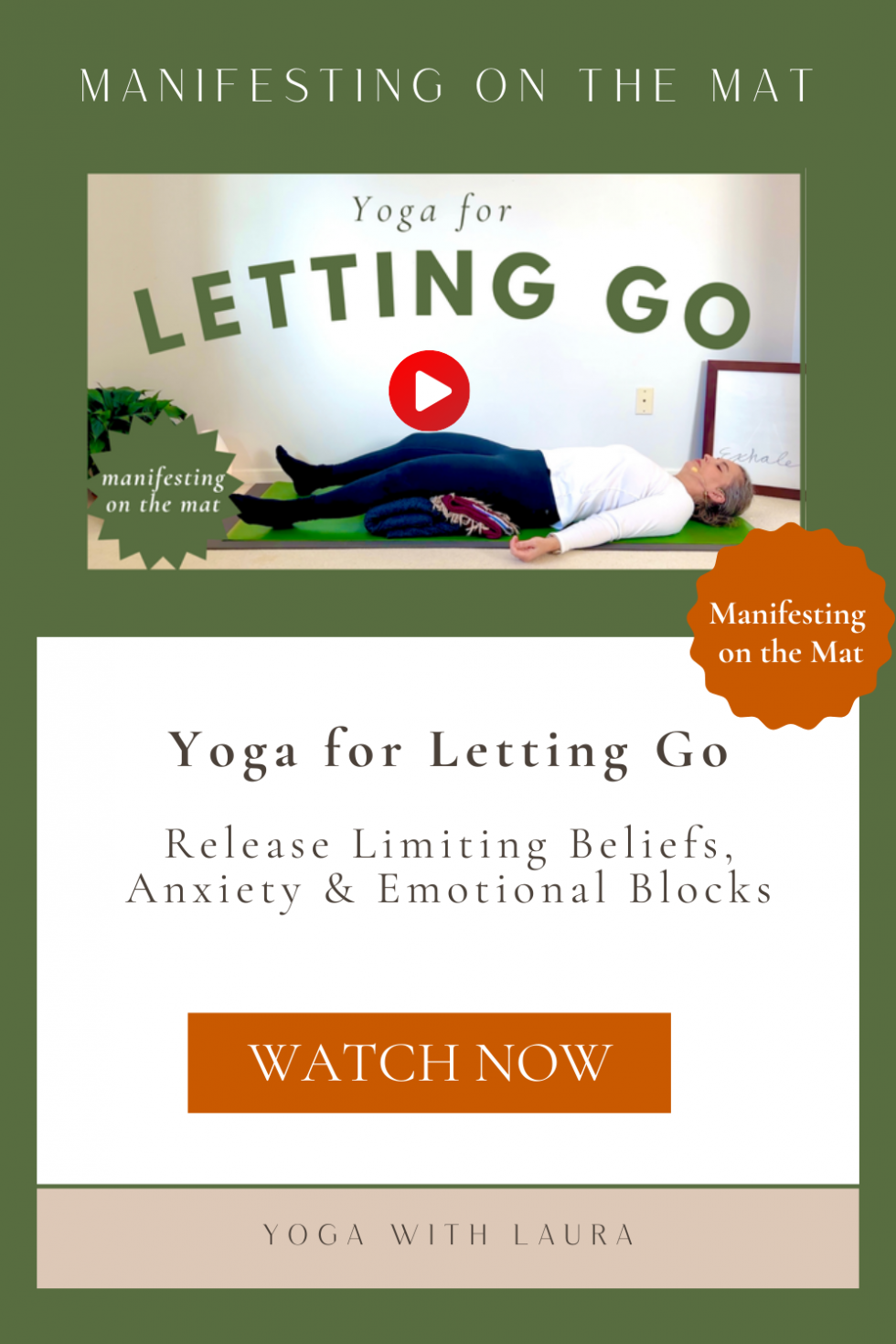YouTube: Restorative Yoga for Letting Go | Release Limiting Beliefs ...